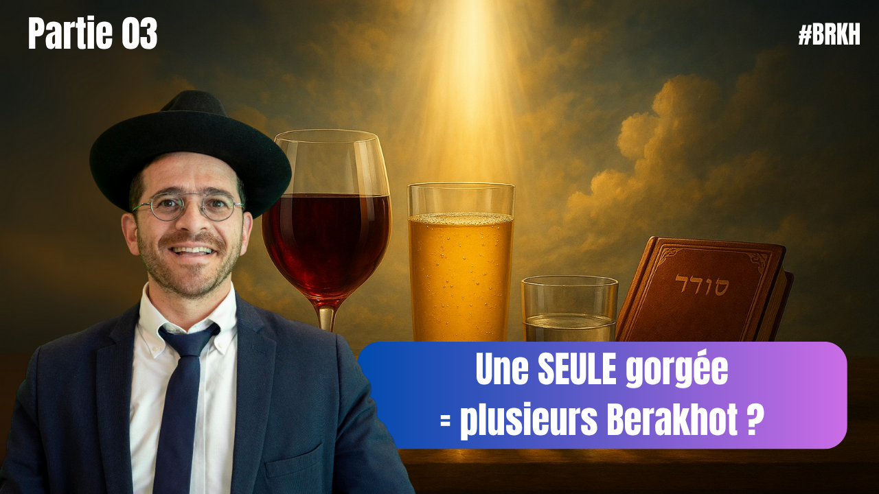 🍷 Une SEULE gorgée = plusieurs Berakhot ? - (C03 #BRKH) - Myleava.fr
